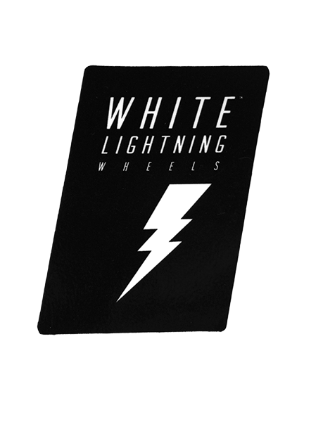 White Lightning Black Sticker – Moonshine Mfg